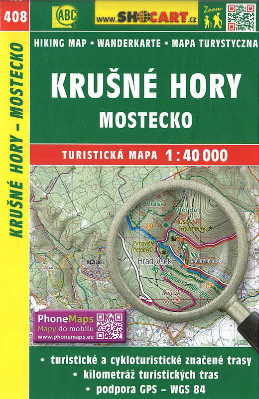Turistická mapa, Krušné hory, Mostecko 1:40 000 | Hvězda