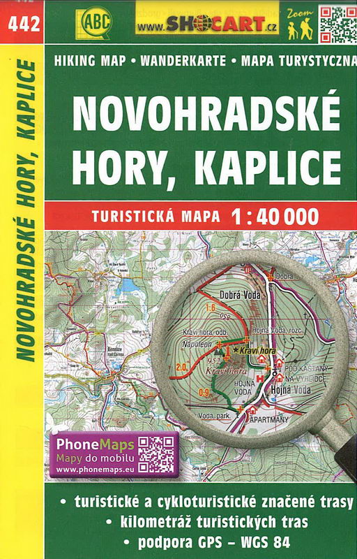 Turistická mapa, Novohradské hory, Kaplice 1:40 000 | Hvězda